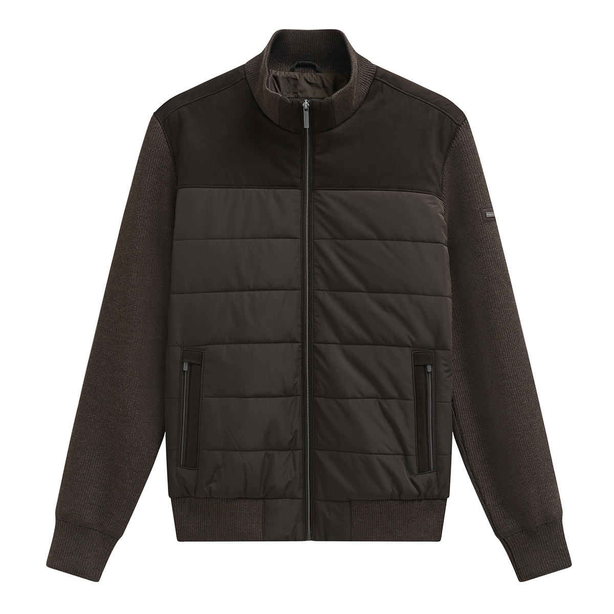 Bugatti Padded Hybrid Jacket Brown - Ejmenswear Store