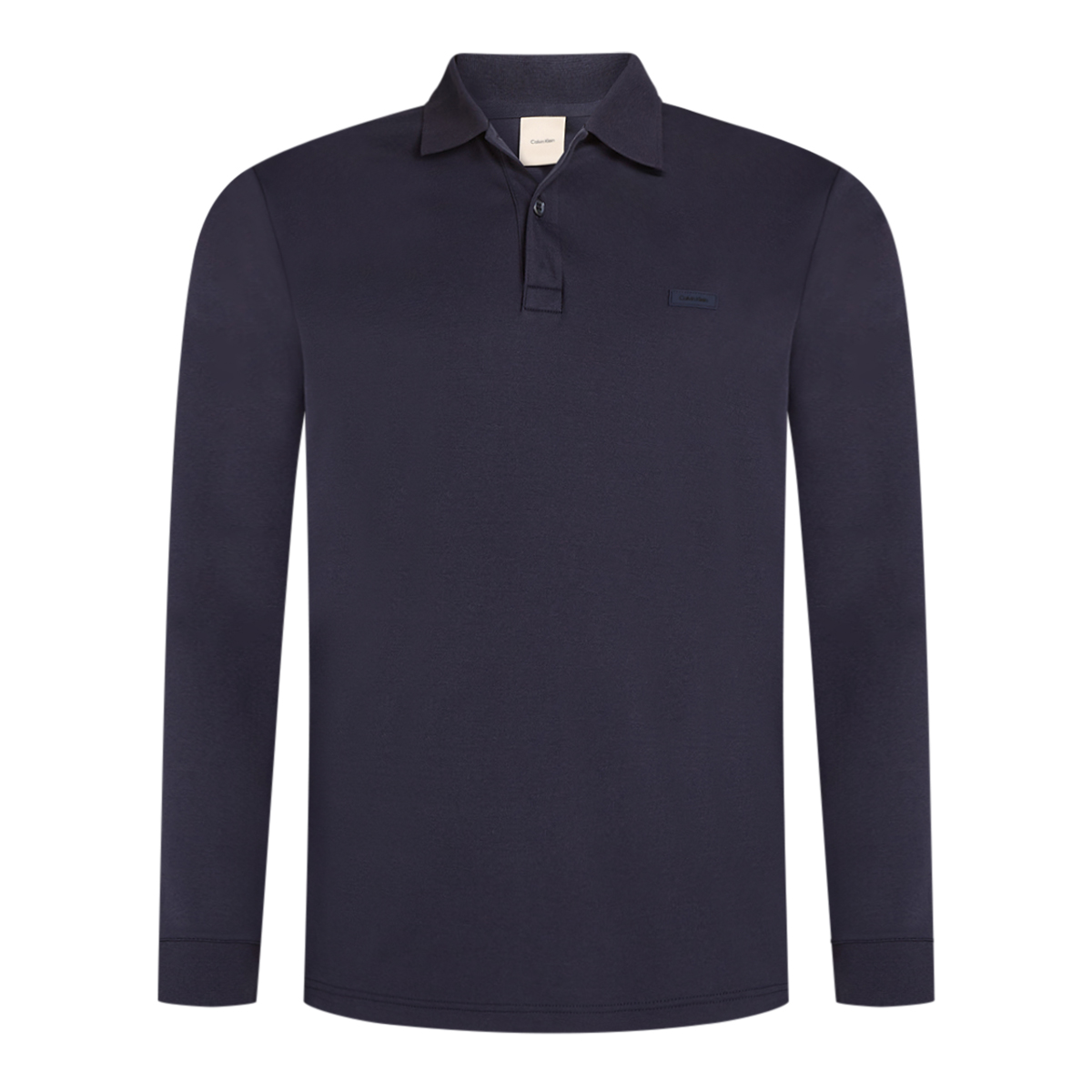 Calvin Klein LS Liquid Touch Polo Night Sky Navy - Ejmenswear Store