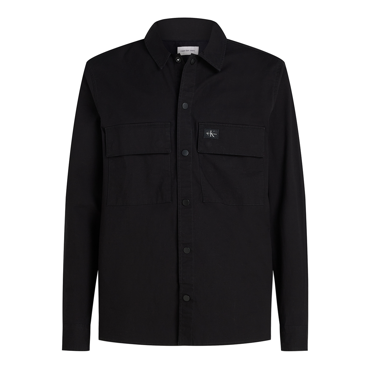 Calvin Klein Cargo Ctn Ripstop Overshirt Black - Ejmenswear Store