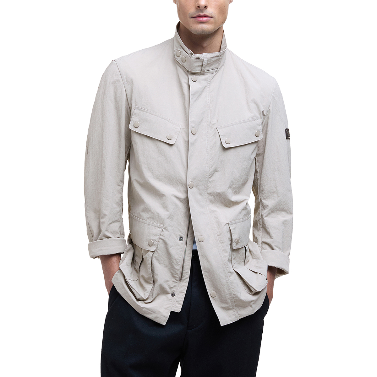 Barbour Modern Showerproof Duke Jacket Concrete Grey - Ejmenswear Store