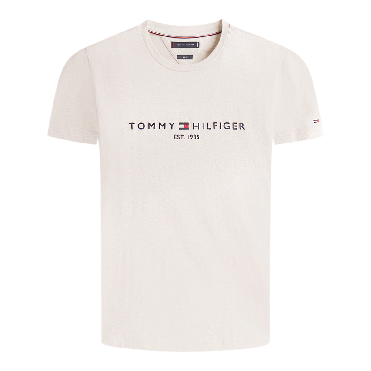 Tommy Hilfiger SS Toomy Logo T-Shirt Oatmilk - Ejmenswear Store